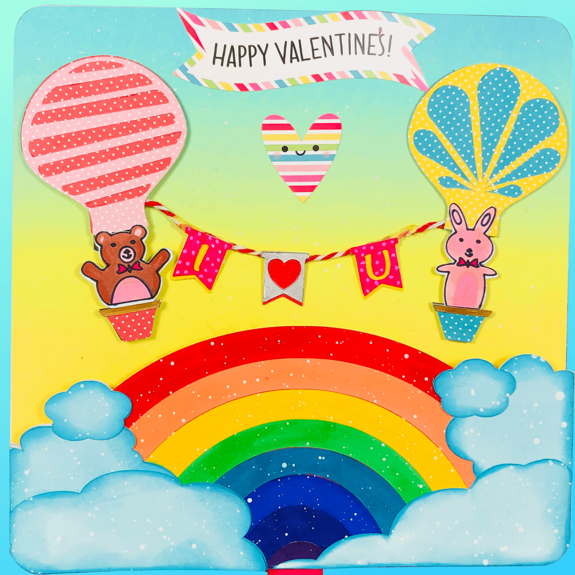DIY Valentine’s Day Card Templates – SVG & PDF – Interactive Balloon ...